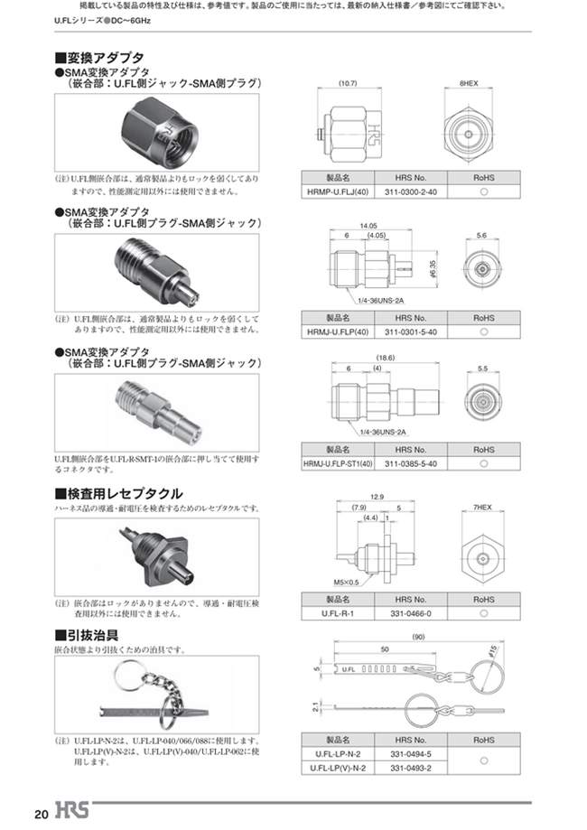 Extraction Jig For U.FL Series | HIROSE ELECTRIC | MISUMI South East Asia