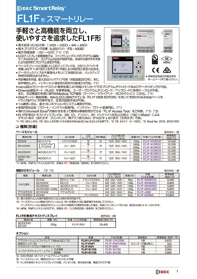 Smart Relay Text Display Dedicated for FL1F Type | IDEC | MISUMI South East Asia