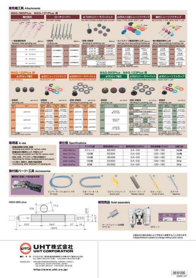 Micro Grinder MSG-3BSPlus | UHT | MISUMI South East Asia