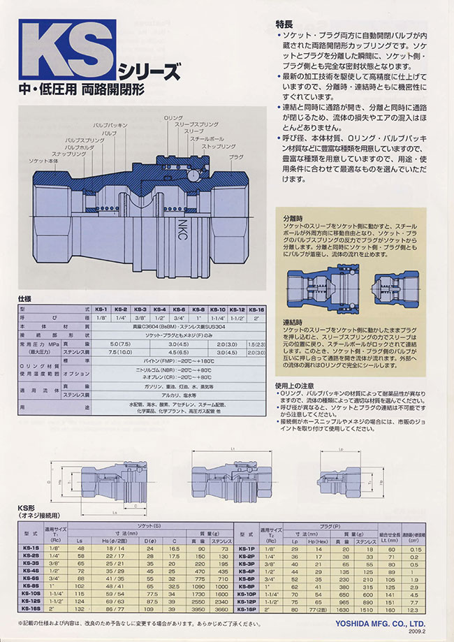 KS Series Socket KS Type | YOSHIDA MFG | MISUMI South East Asia