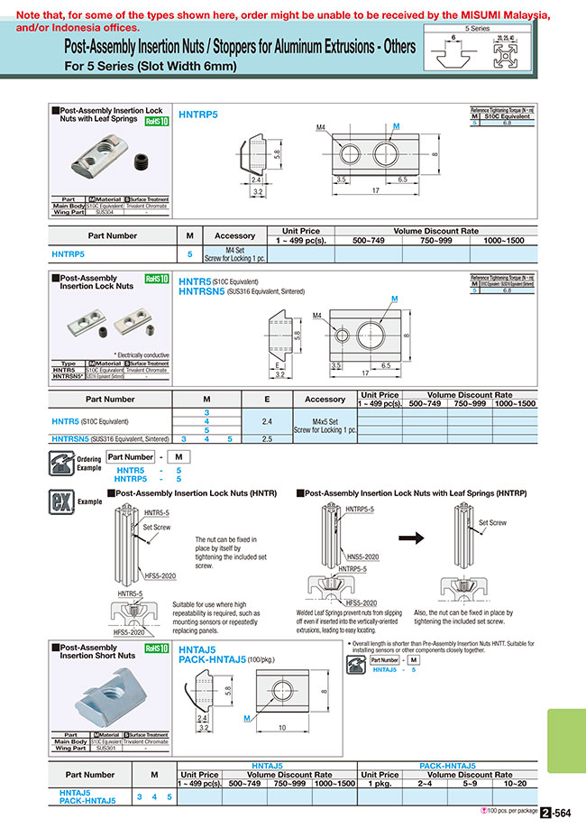 MISUMI South East Asia: Industrial Configurable Components Supply